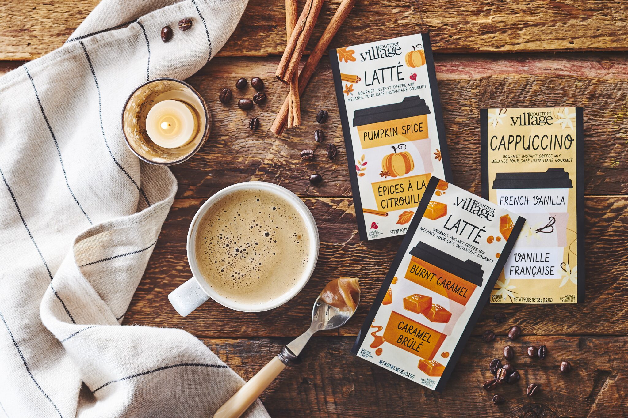 Peppermint Mocha Instant Coffee – Set of 6 | Gourmet du Village